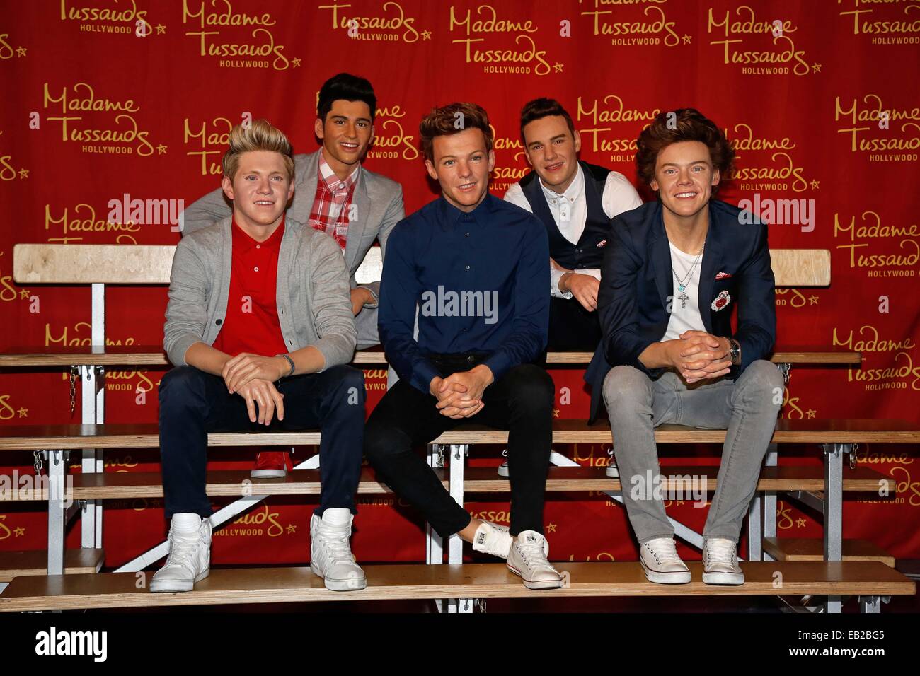 Hollywood, CA, USA. 24th Nov, 2014. One Direction wax figures .Madame ...
