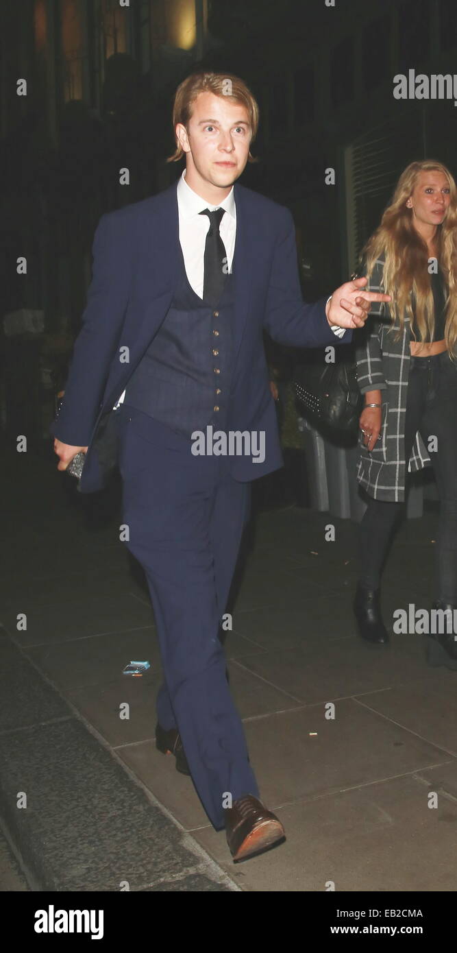 Celebrities at the Groucho Club in Soho Featuring: Tom Odell Where ...