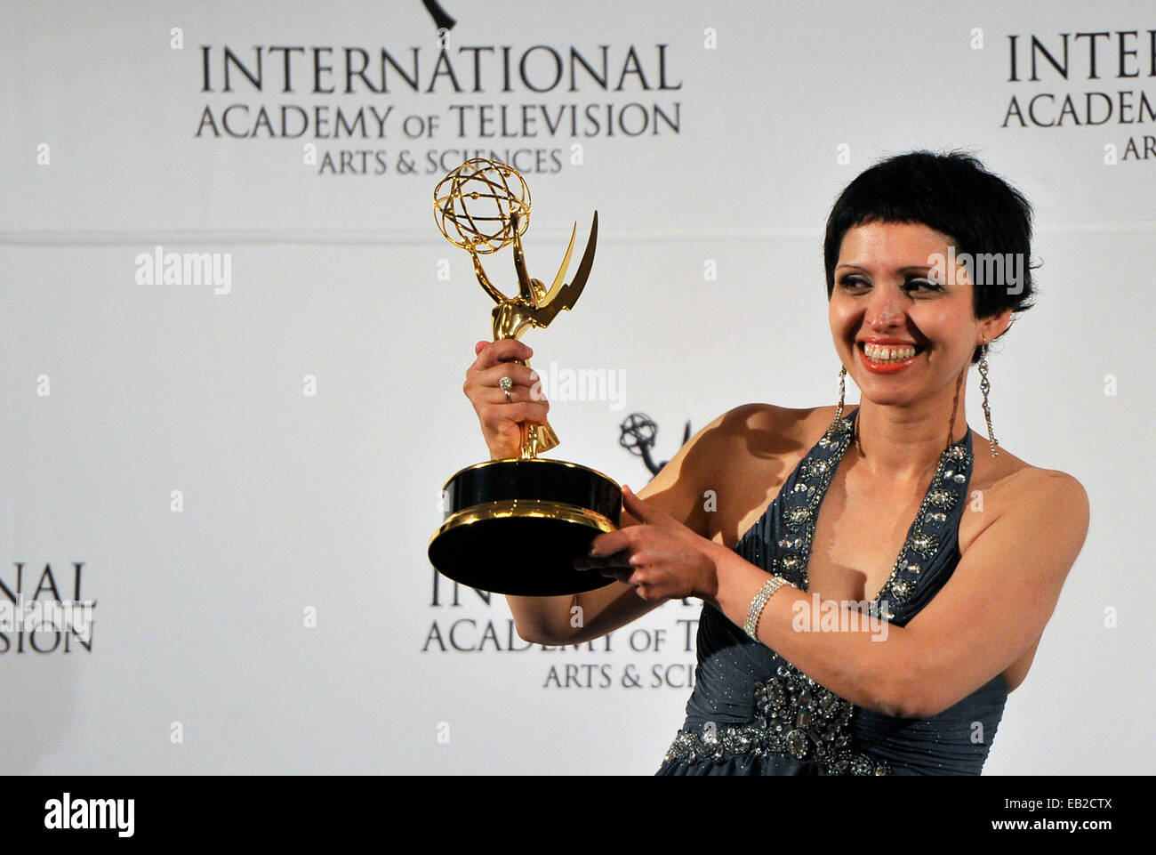 New York, USA. 24th Nov, 2014. Swedish producer Maryam Ebrahimi poses ...