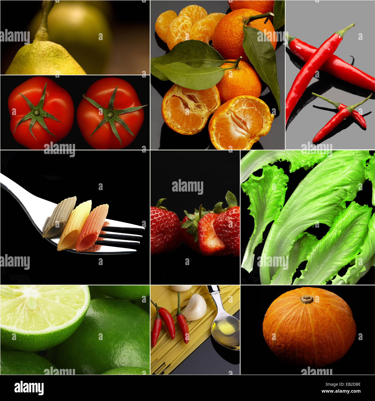 Mediterranean food collage hi-res stock photography and images - Alamy