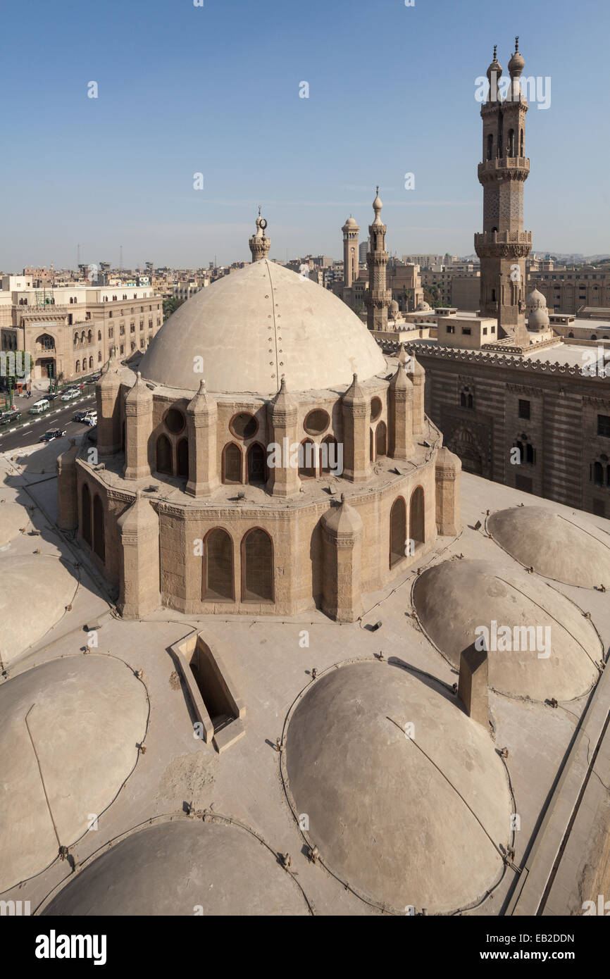 exterior of dome, Muhammad Bey Abu al-Dhahab mosque, Cairo, Egypt Stock ...