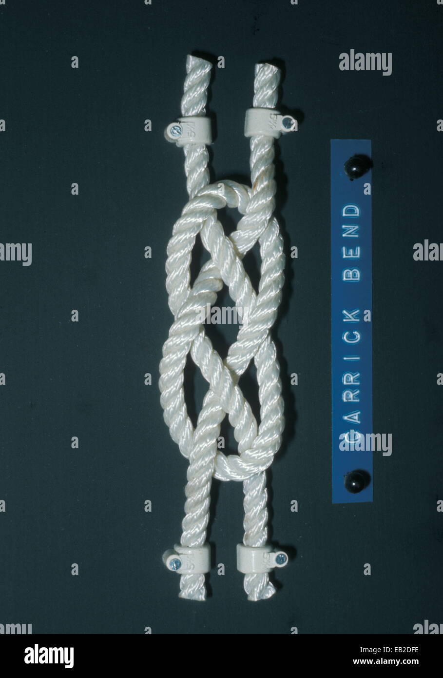 A tied Carrick Bend knot Stock Photo - Alamy