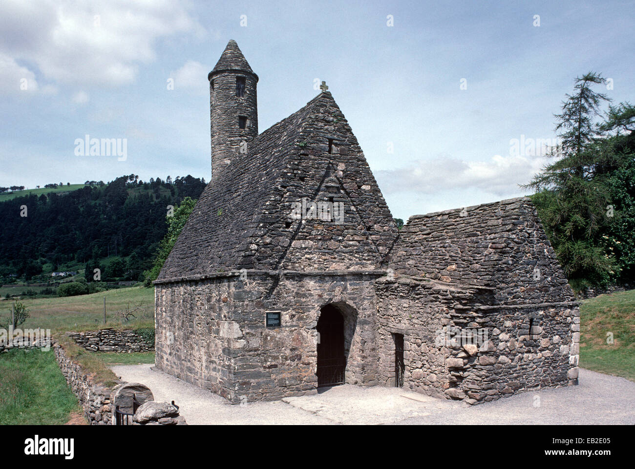ST KEVIN'S CHURCH AT GLENDALOUGH, 6TH CENTURY MONASTIC SITE, COUNTY ...