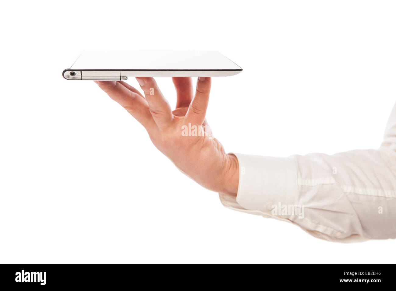 Hand holding a touchpad pc hi-res stock photography and images - Alamy