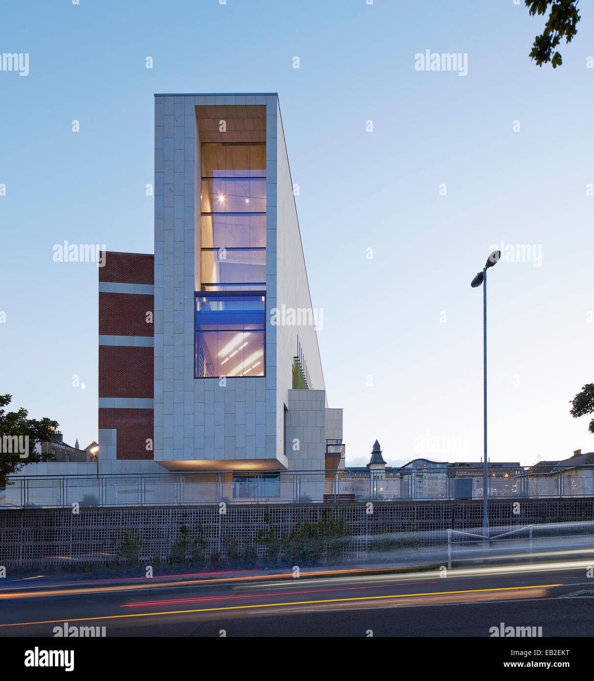 DLR Lexicon, new building in Dun Laoghaire, Ireland, 2015 Stock Photo ...