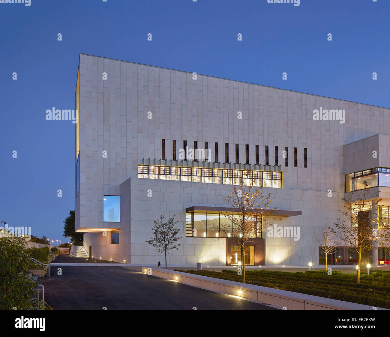 DLR Lexicon, new building in Dun Laoghaire, Ireland, 2015 Stock Photo ...