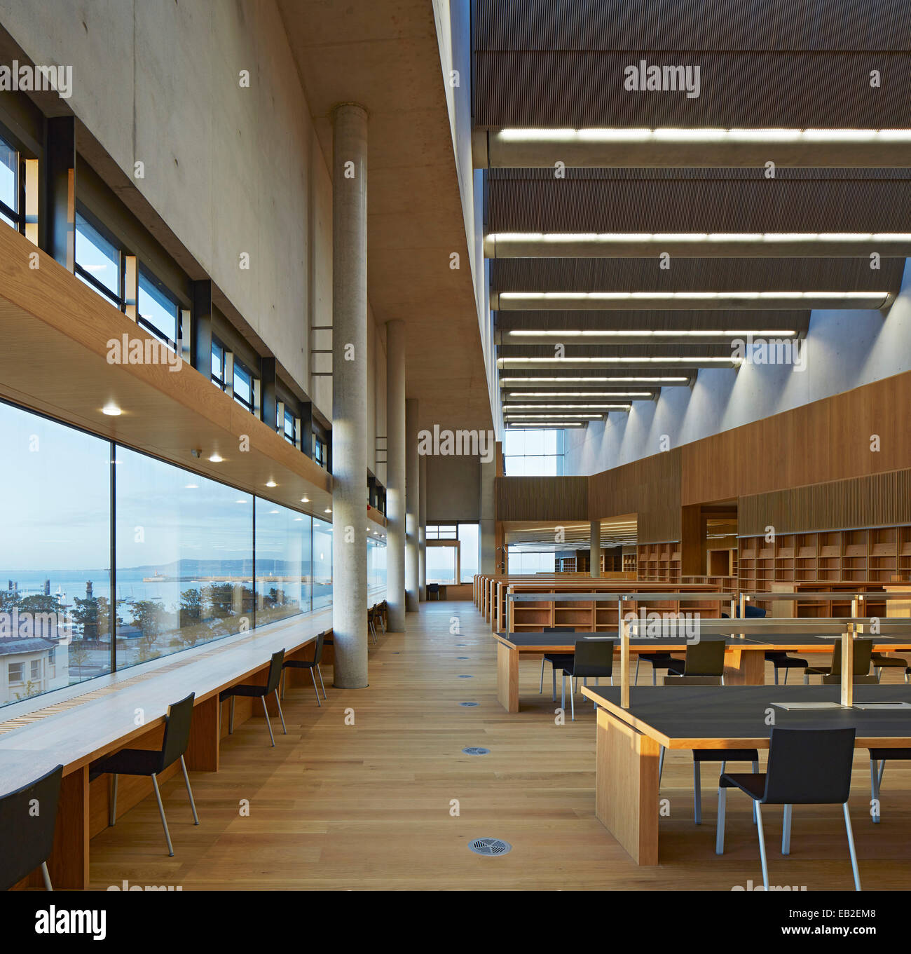 DLR Lexicon, new building in Dun Laoghaire, Ireland, 2015 Stock Photo ...