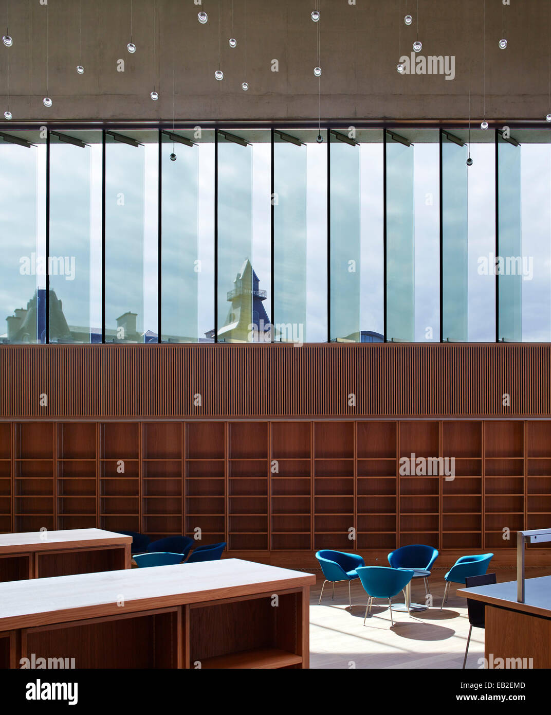 DLR Lexicon, new building in Dun Laoghaire, Ireland, 2015 Stock Photo ...