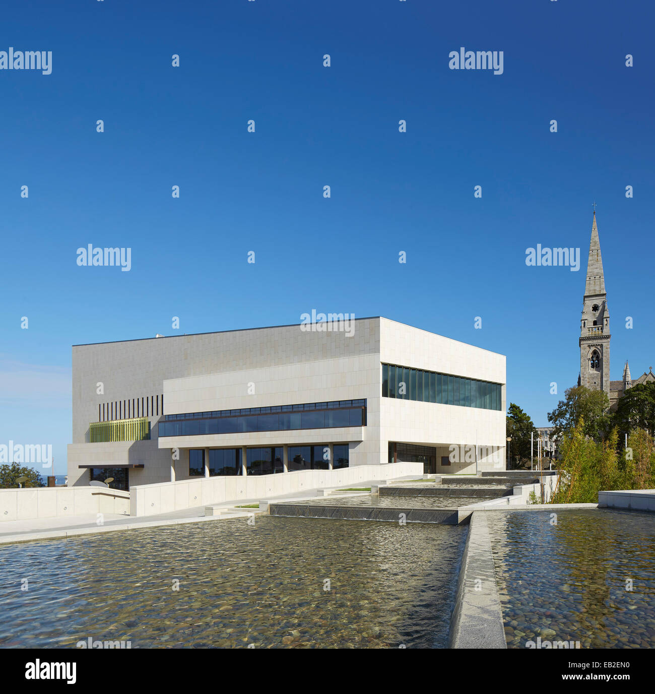 DLR Lexicon, new building in Dun Laoghaire, Ireland, 2015 Stock Photo ...