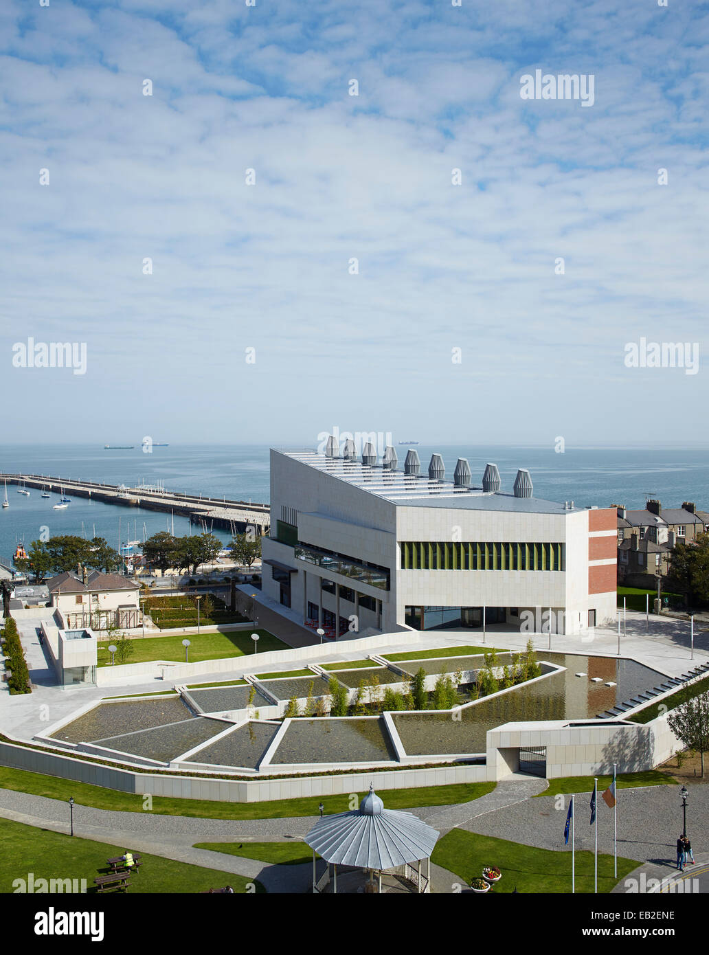 DLR Lexicon, new building in Dun Laoghaire, Ireland, 2015 Stock Photo ...