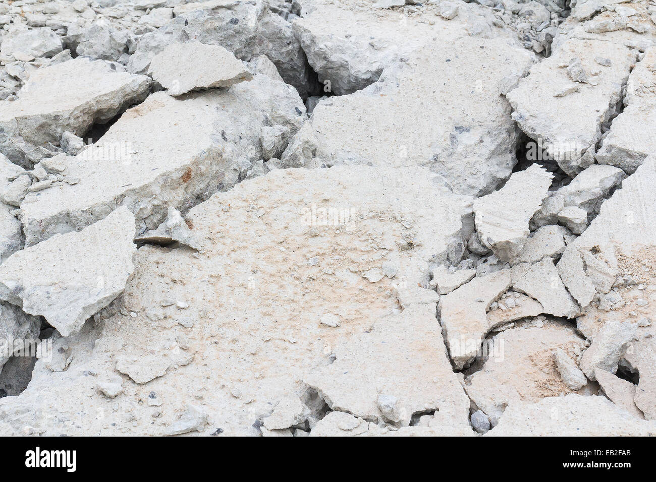Closeup background surface of broken ground concrete in the street ...