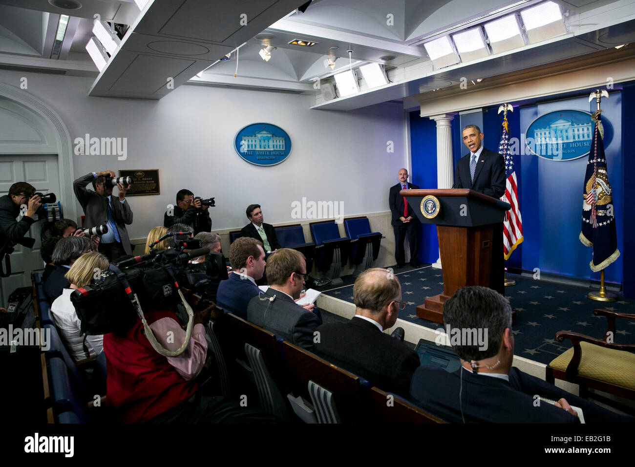Washington DC, USA. 24th Nov, 2014. United States President Barack ...