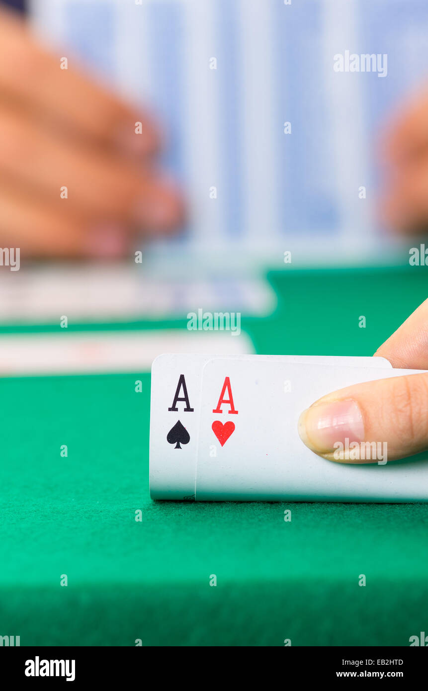 Poker hands set hi-res stock photography and images - Alamy