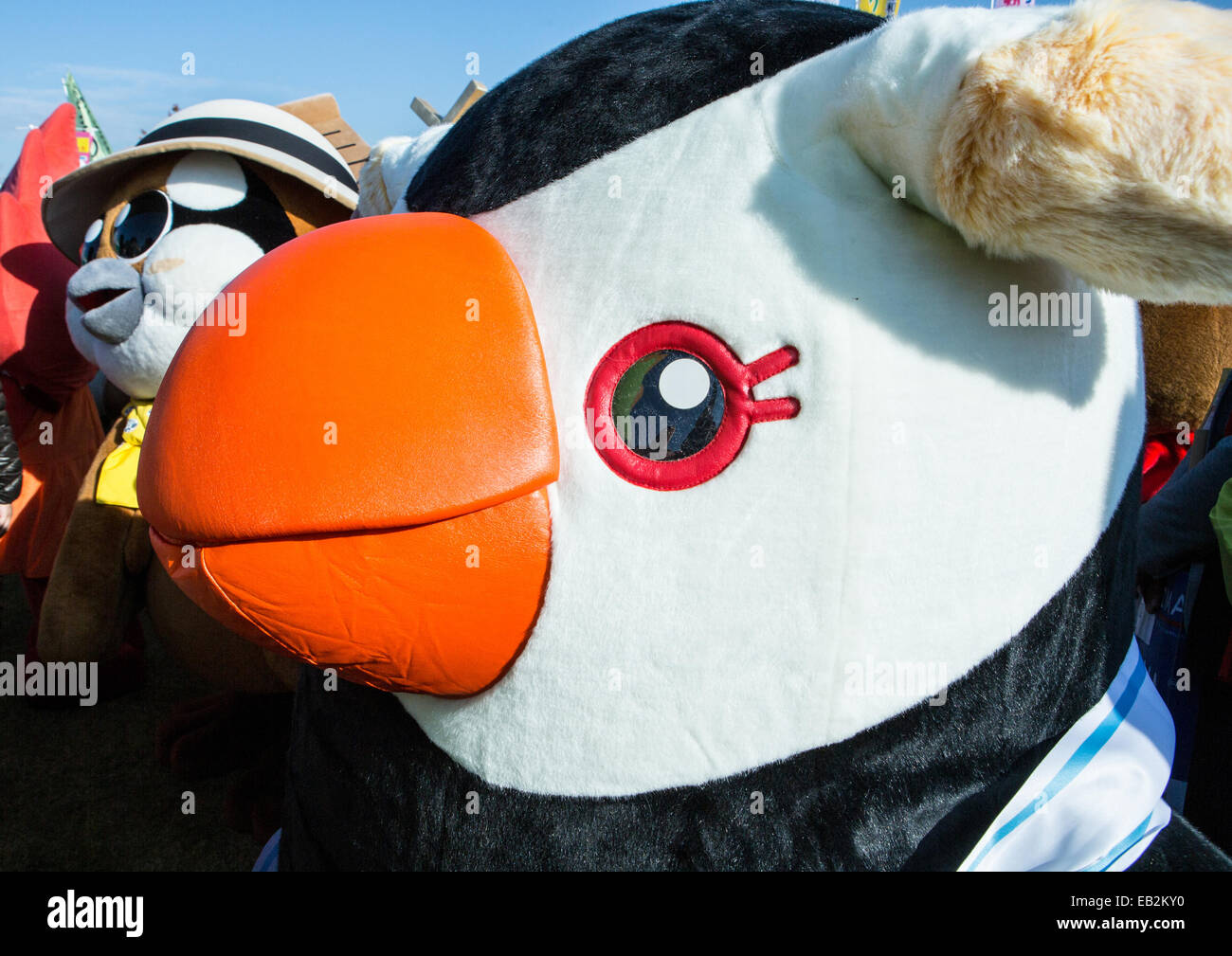 Mascot characters from across Japan gather at the World Mascot ...