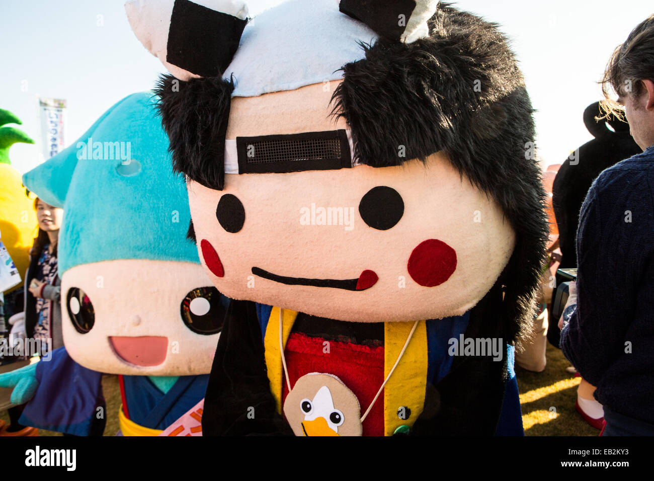 Mascot characters from across Japan gather at the World Mascot ...
