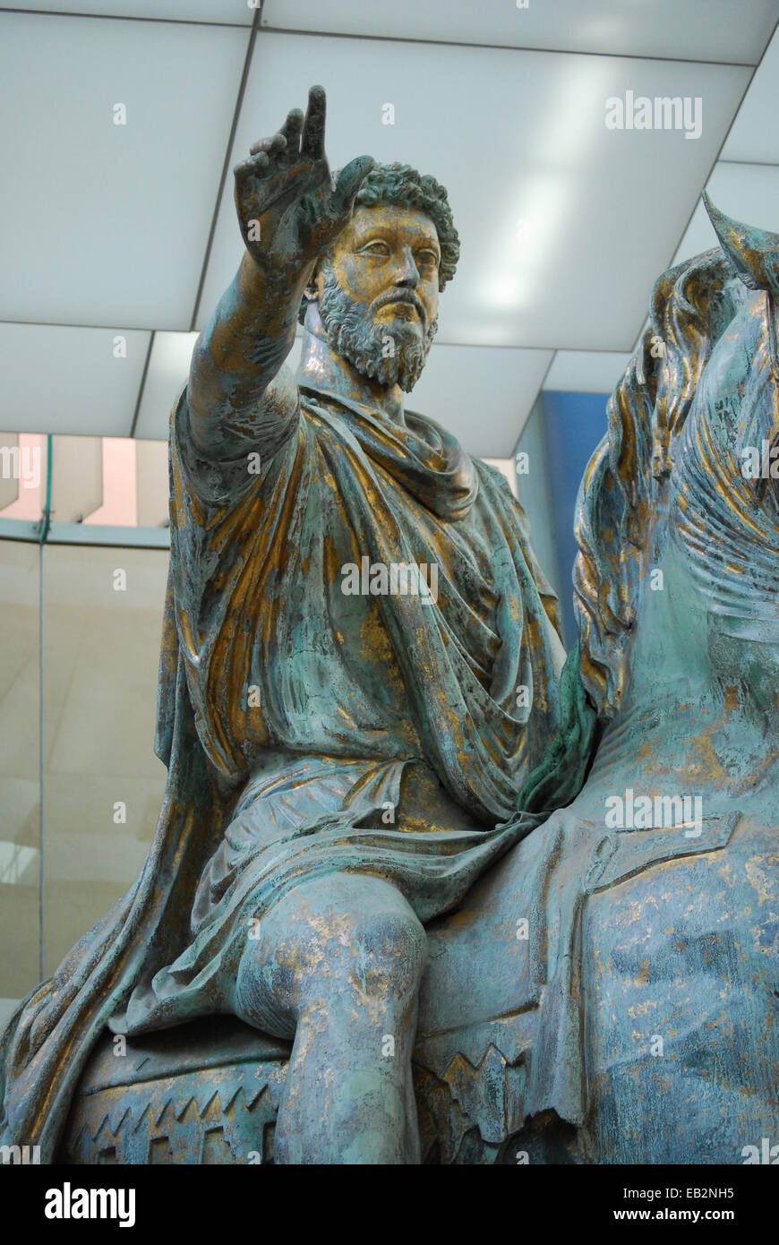 The original bronze statue of Emperor Marcus Aurelius Stock Photo - Alamy