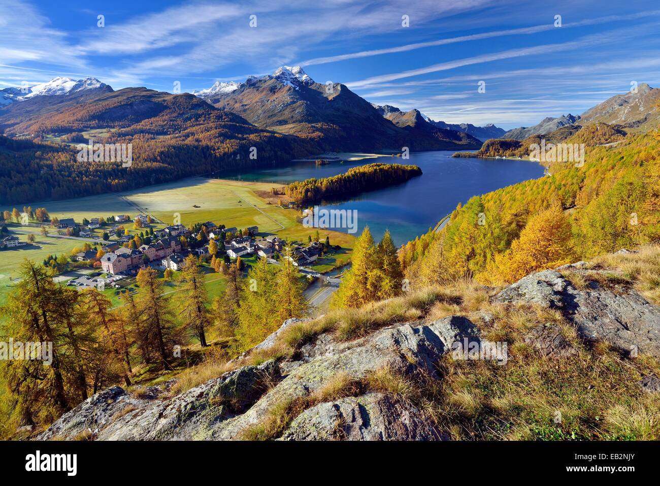 Lake sils in switzerland hi-res stock photography and images - Alamy