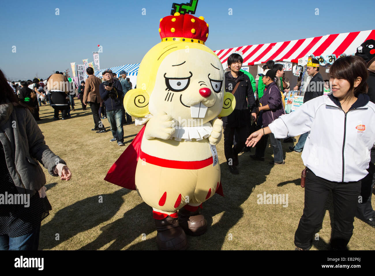 Mascot characters from across Japan gather at the World Mascot ...