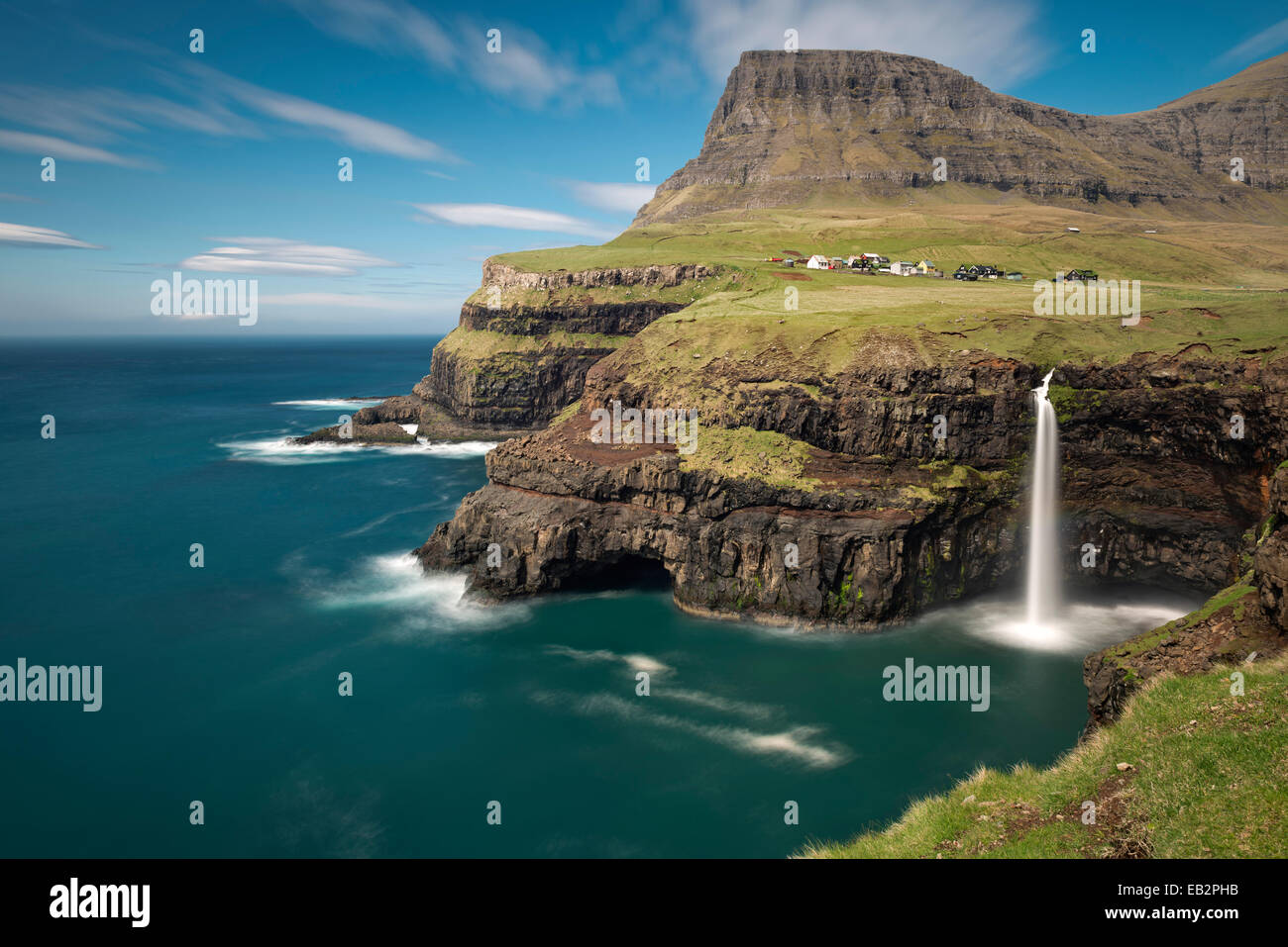 Cliffs vagar island hi-res stock photography and images - Alamy