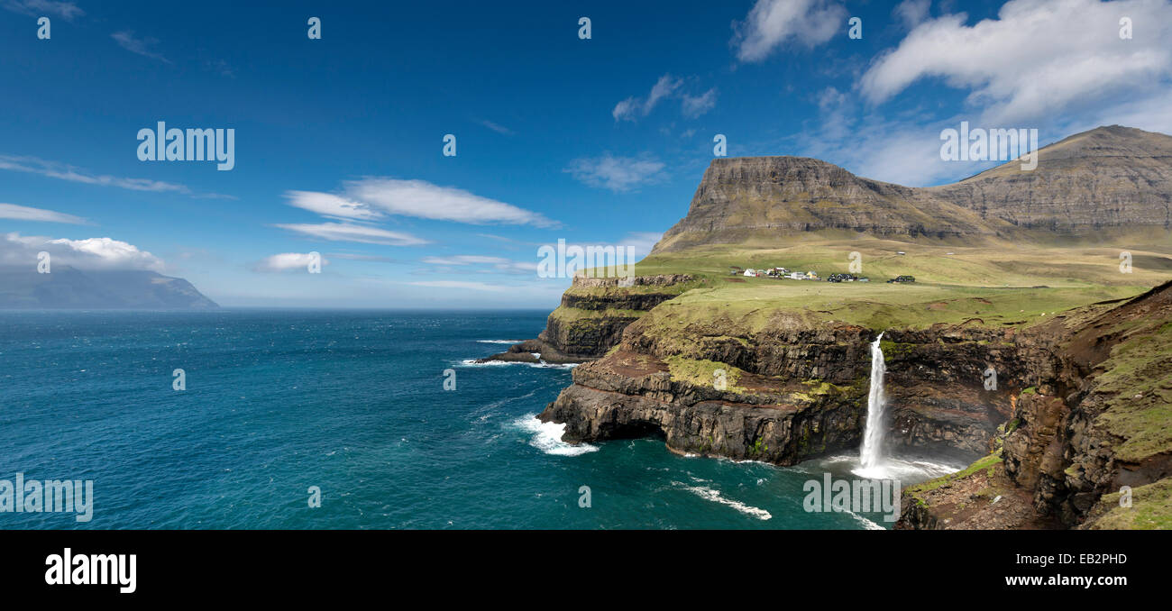 Faroe islands waterfall hi-res stock photography and images - Alamy