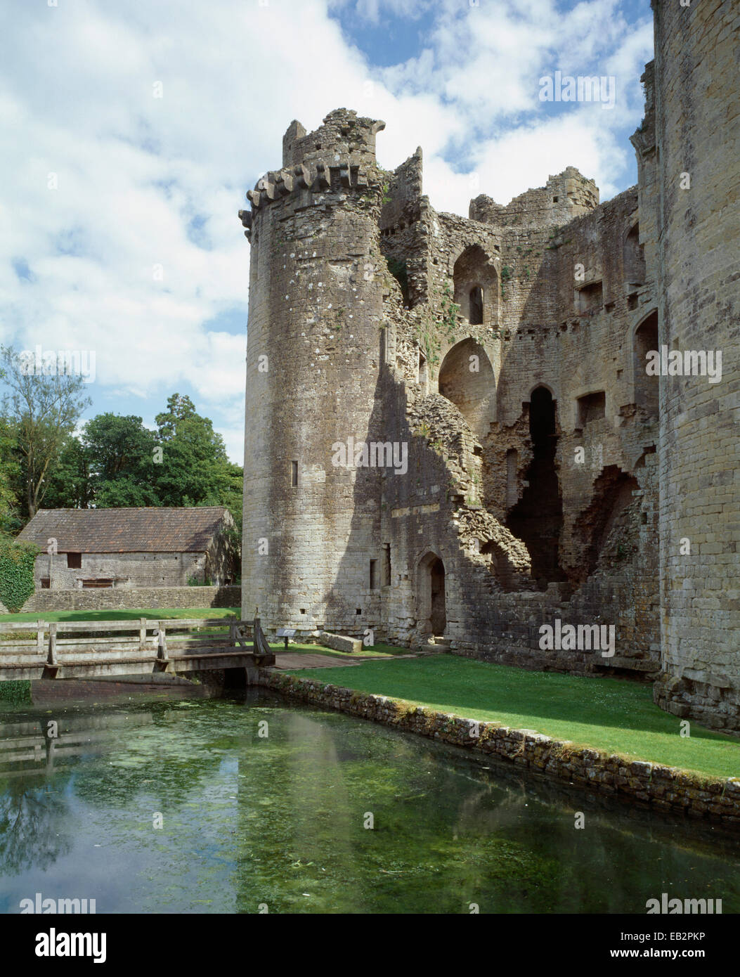 14th century Nunney Castle, Somerset, UK Stock Photo - Alamy