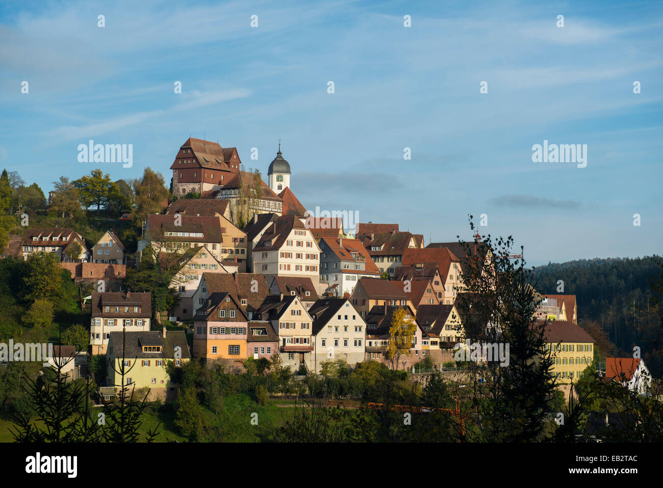 Cityscape view altensteig black forest hi-res stock photography and ...