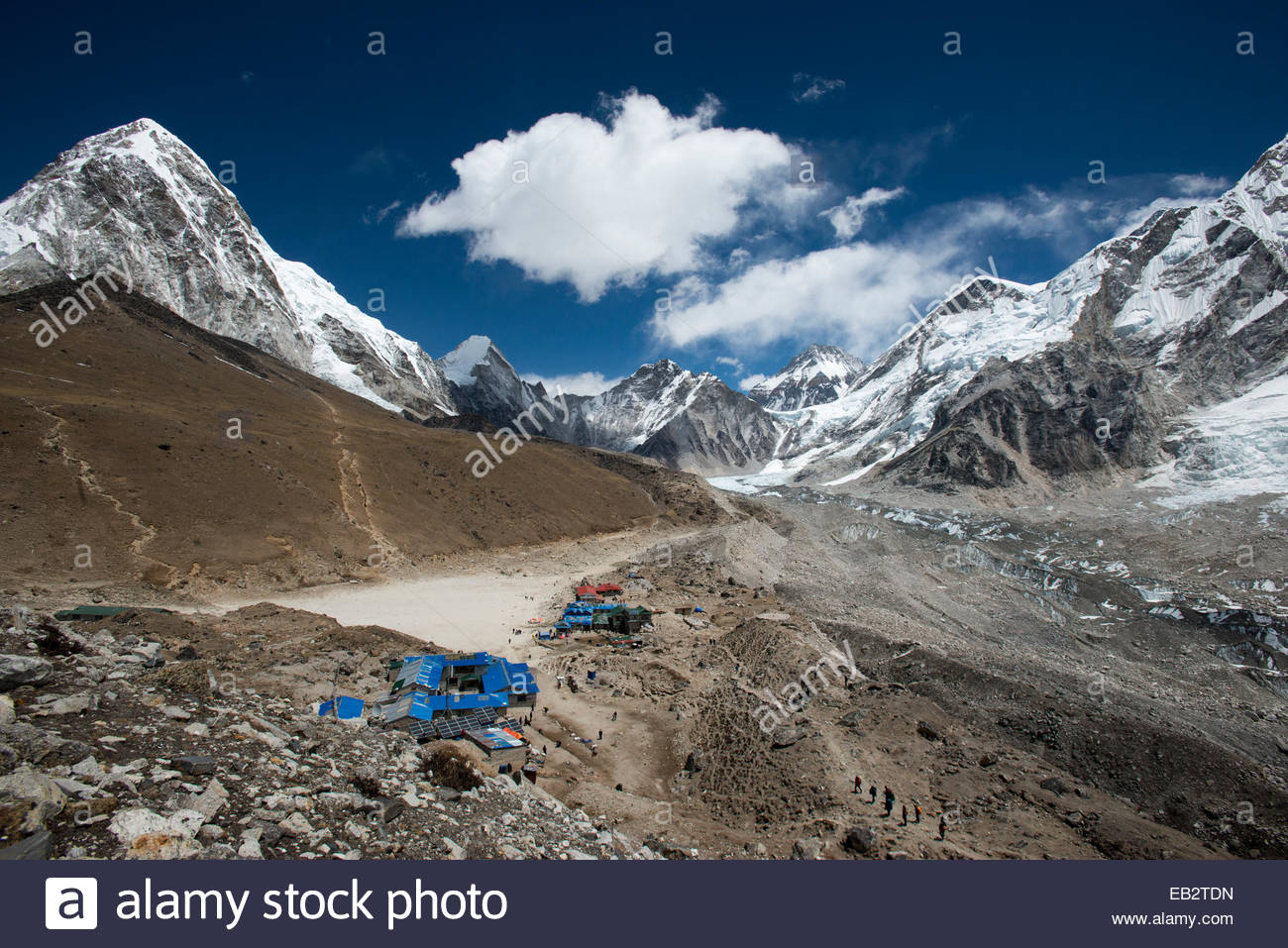 Nuptse Ridge Everest Stock Photos & Nuptse Ridge Everest Stock Images ...