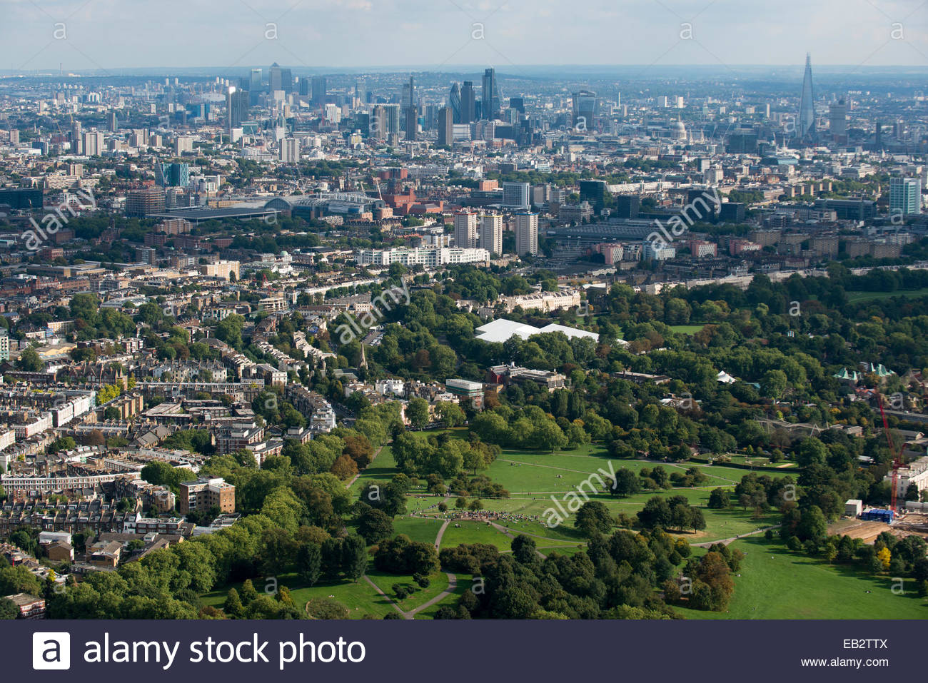 Aerial View London City Stock Photos & Aerial View London City Stock ...