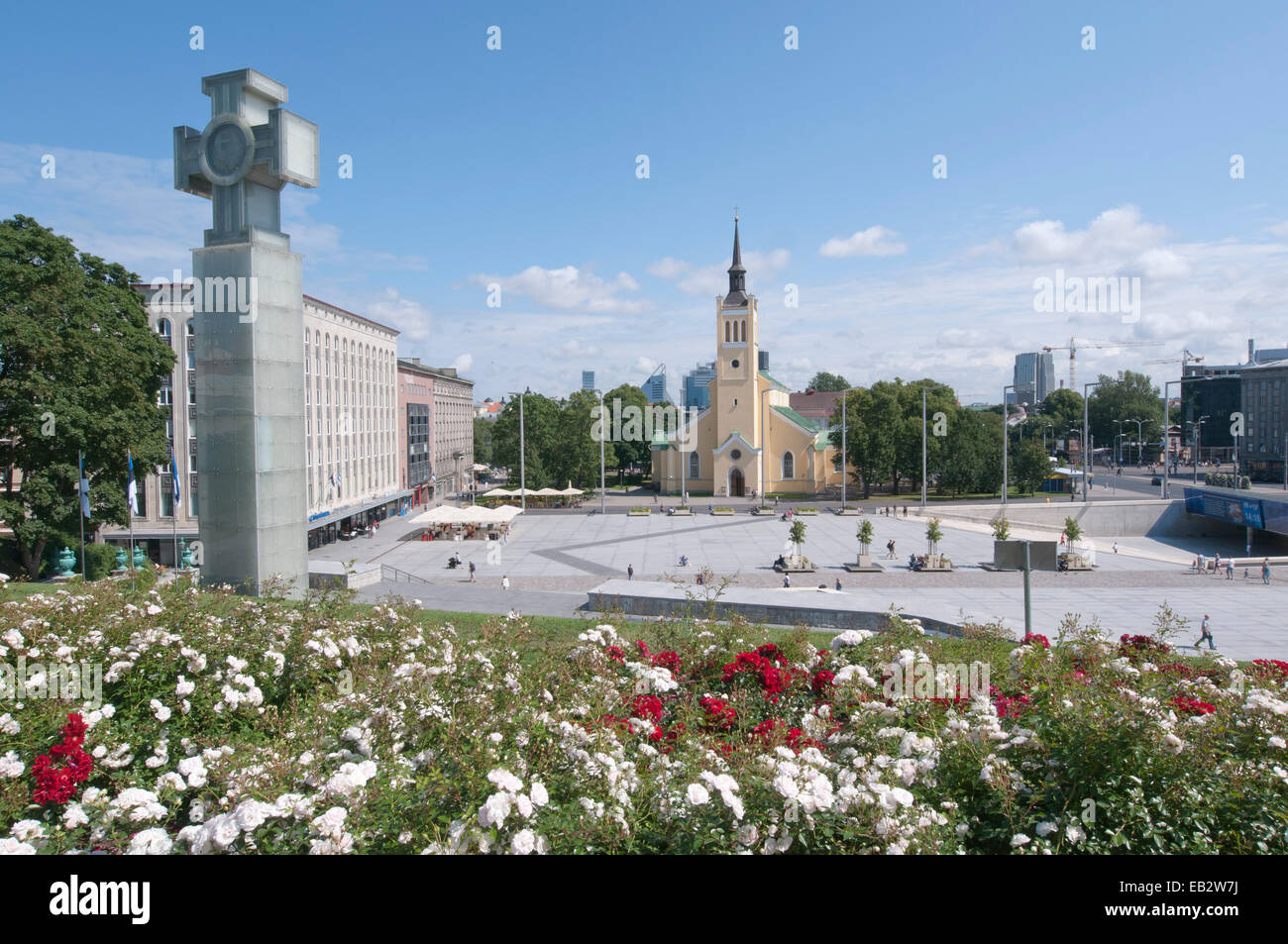Liberty Square, Tallinn, Harju County, Estonia Stock Photo - Alamy
