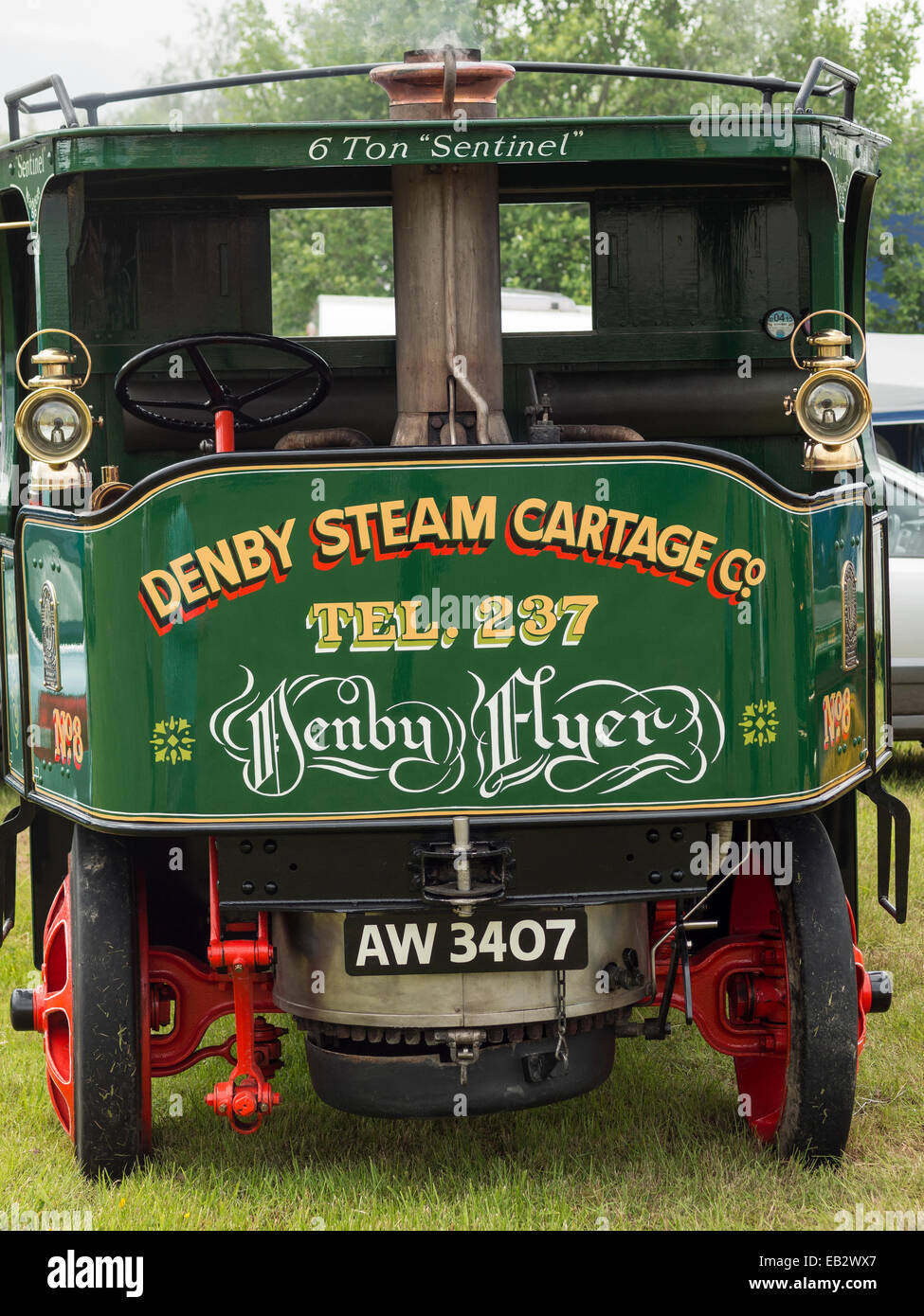 detail of traditional vintage steam lorry at Belper annual Steam Rally ...