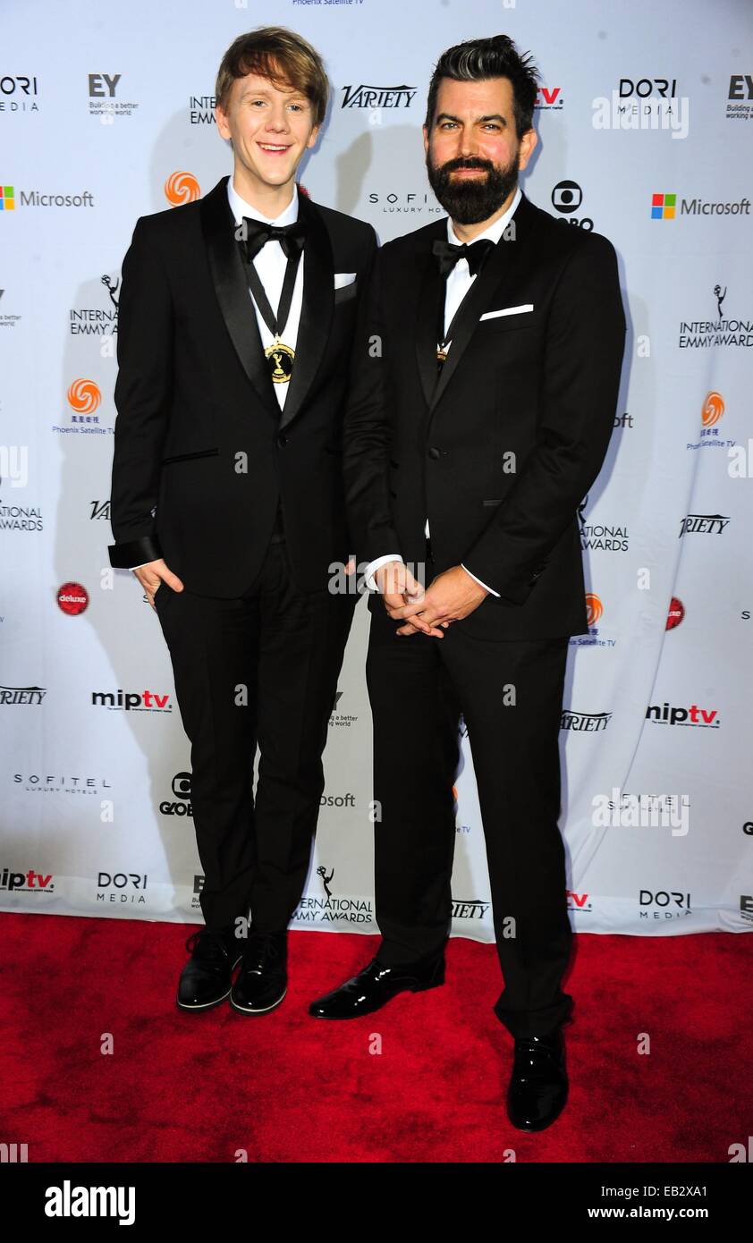 New York, NY, USA. 24th Nov, 2014. Josh Thomas, Todd Abbott at arrivals ...