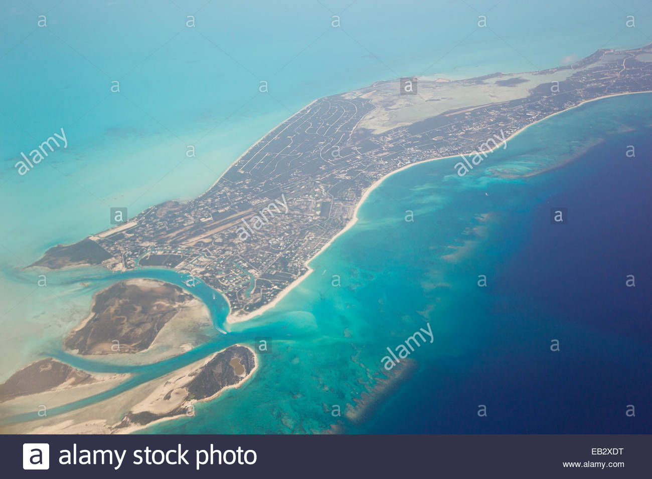Turks And Caicos Islands Aerial View Stock Photos & Turks And Caicos ...