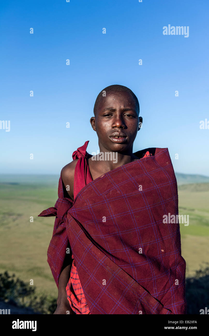 Maasai masai warrior standing hi-res stock photography and images - Alamy