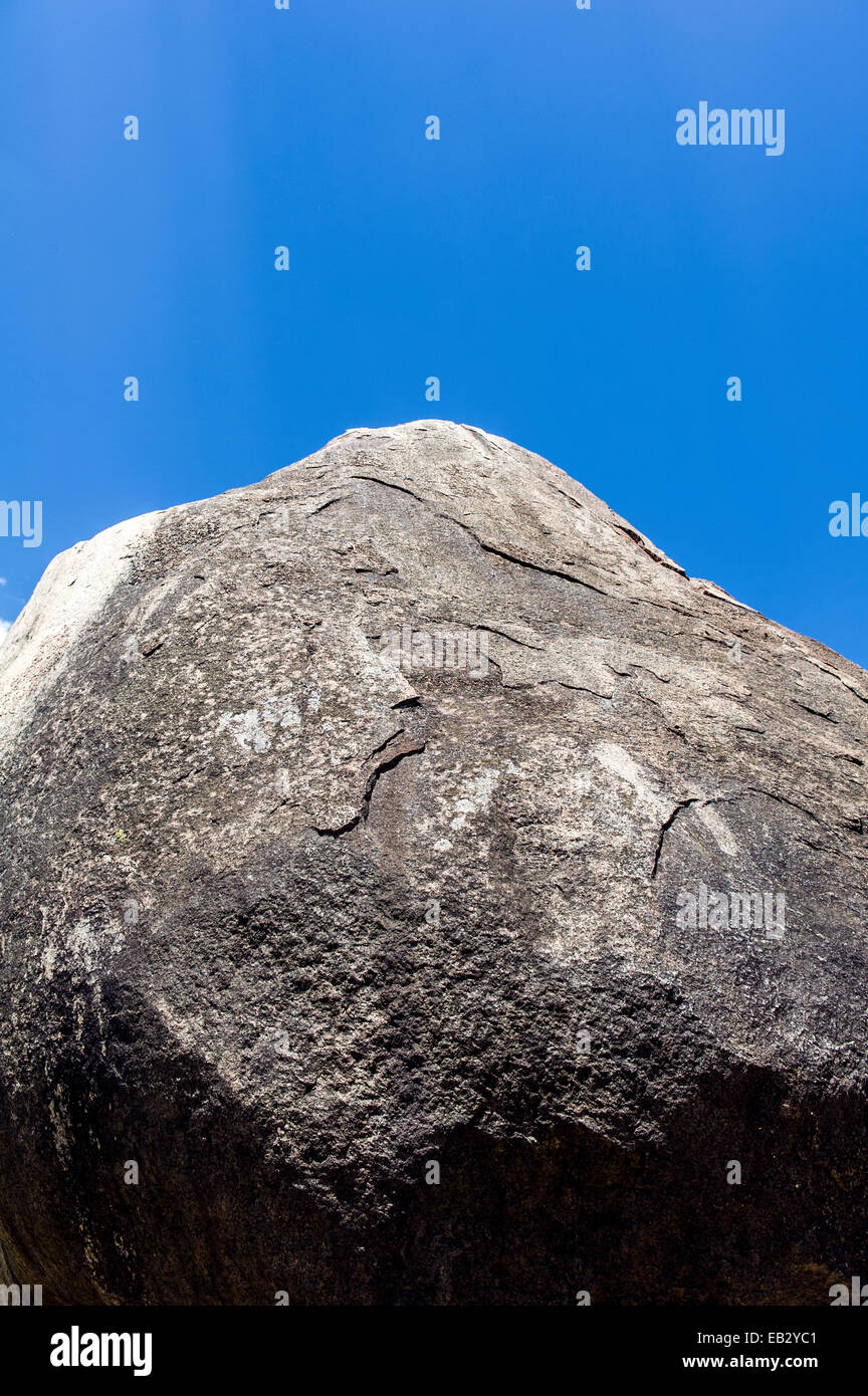 A granite boulder atop a rocky outcrop known as a kopje Stock Photo - Alamy