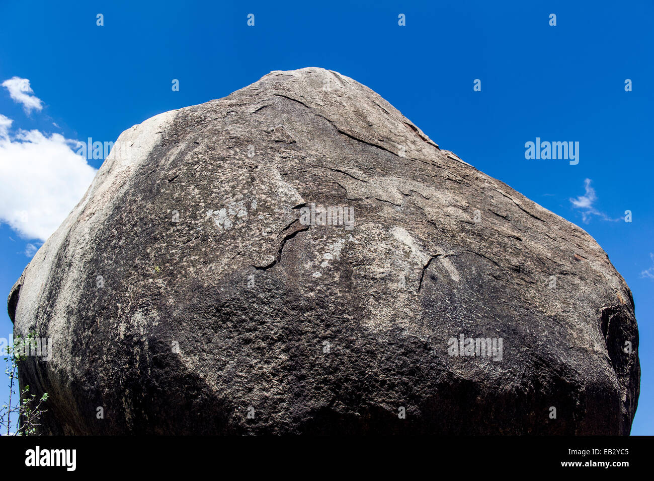 A granite boulder atop a rocky outcrop known as a kopje Stock Photo - Alamy