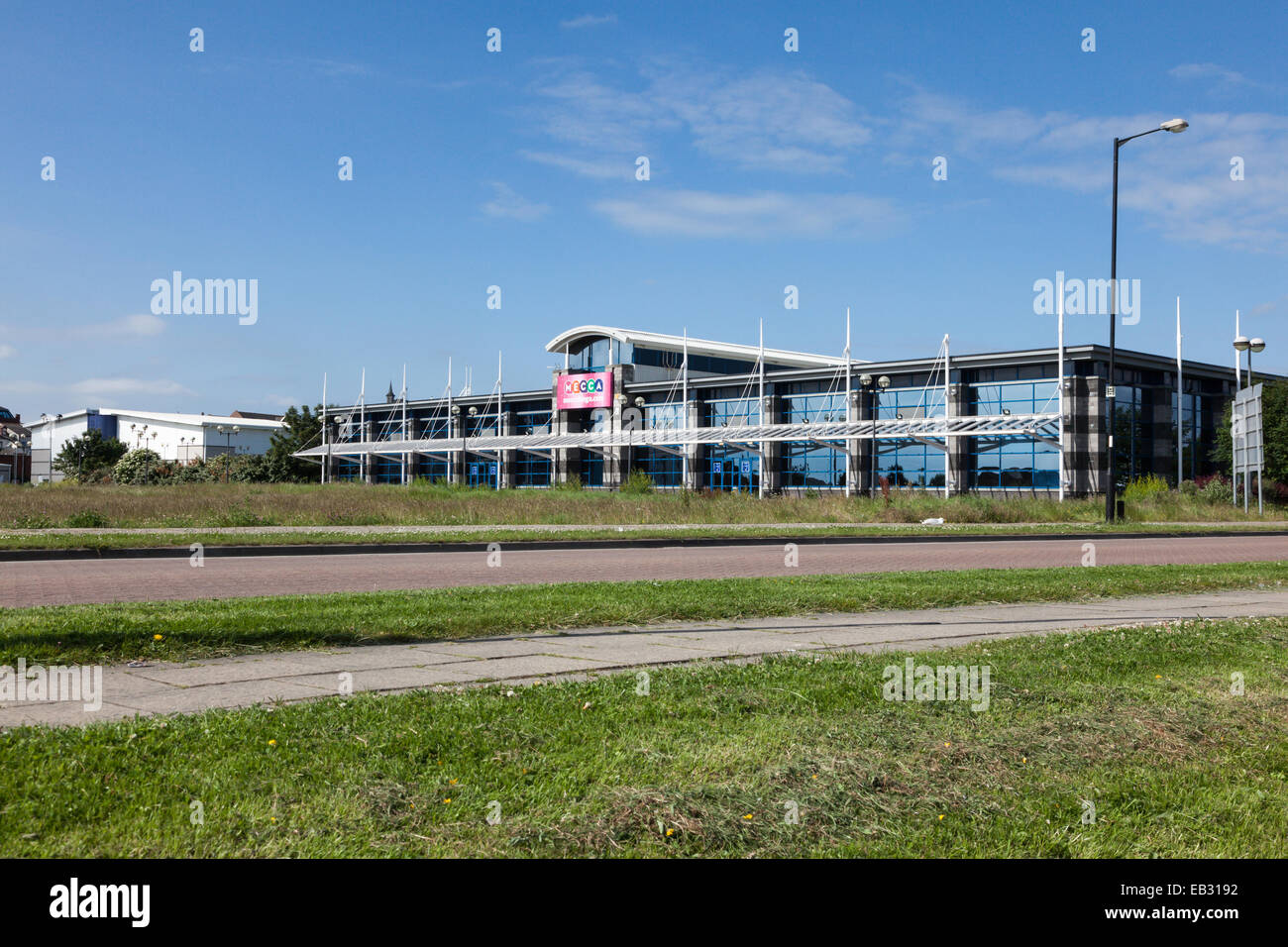 Mecca Bingo building near the dockside in Hartlepool, UK Stock Photo ...