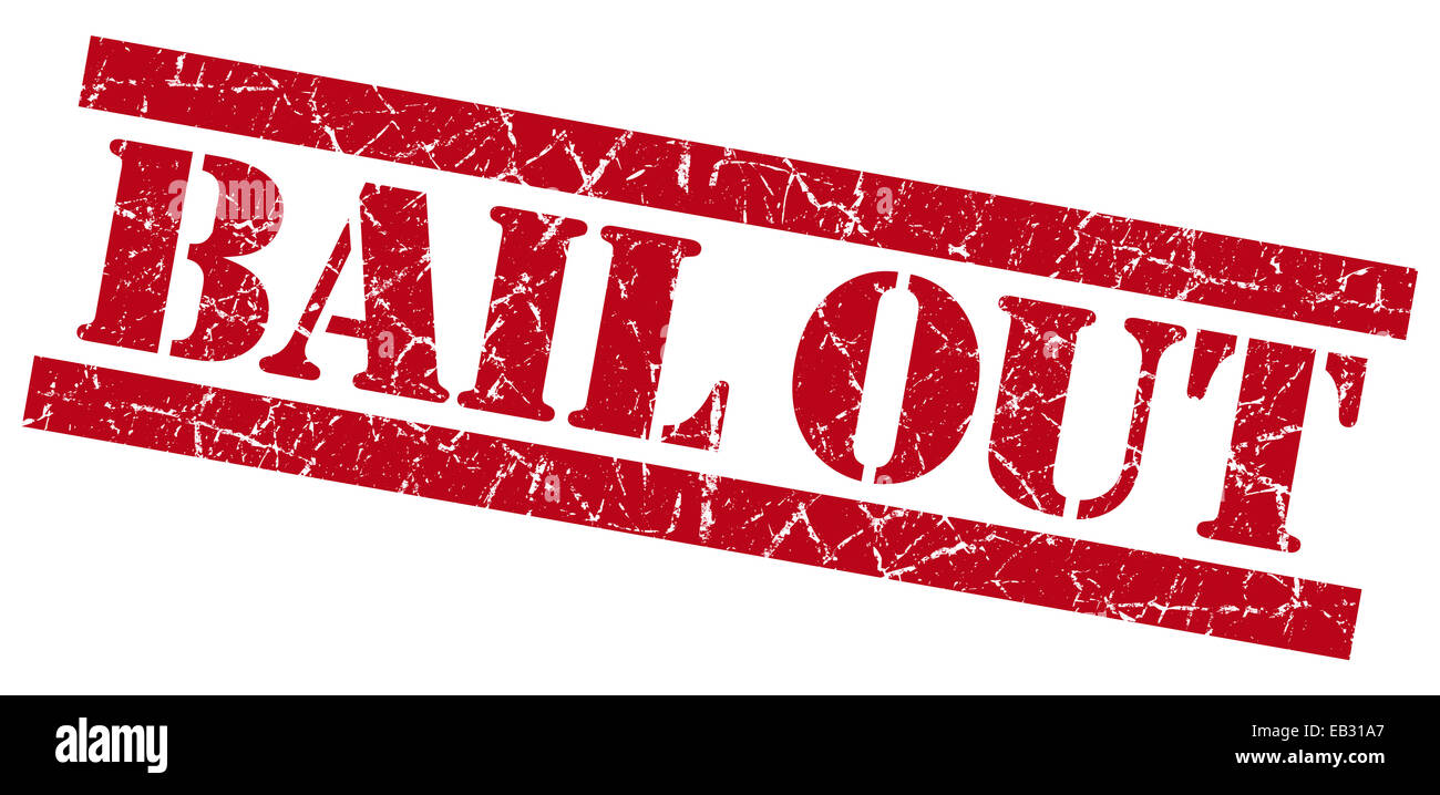 Bail out grunge red stamp Stock Photo - Alamy