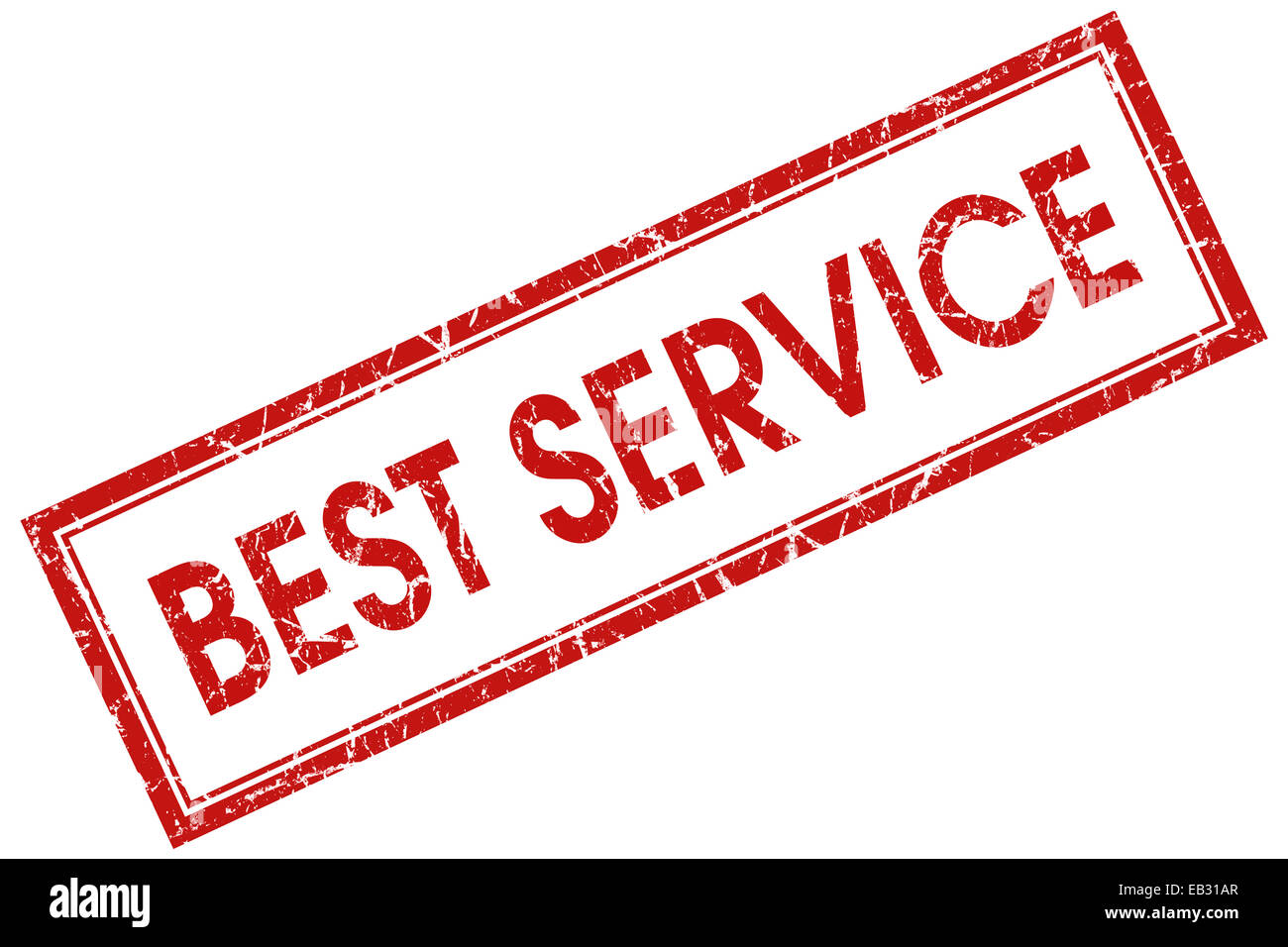 best service red square stamp Stock Photo - Alamy