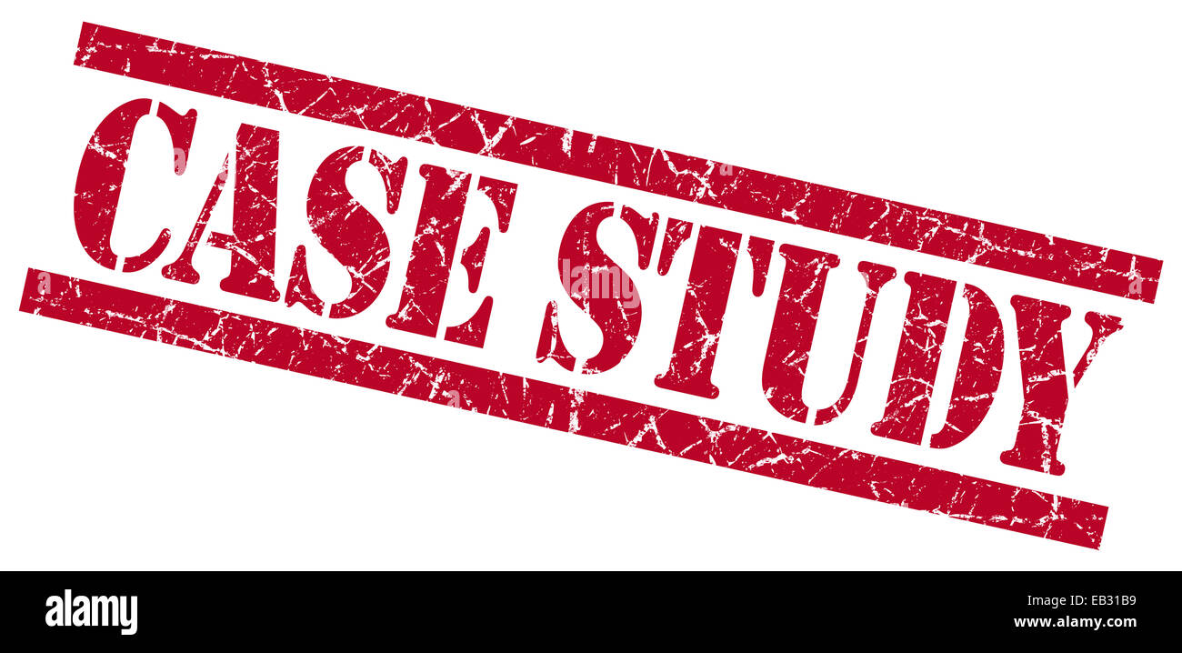 case study red square grungy isolated rubber stamp Stock Photo - Alamy