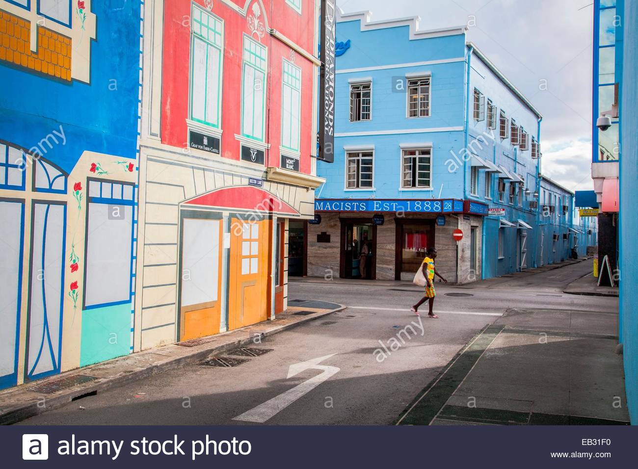 Bridgetown Caribbean Shops Stock Photos & Bridgetown Caribbean Shops ...