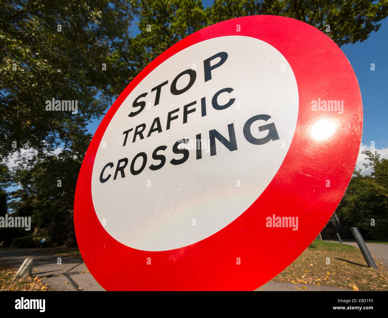 stop,traffic crossing sign Stock Photo - Alamy