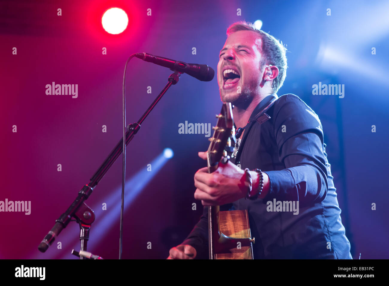 The British singer and songwriter James Morrison live at the Blue Balls ...