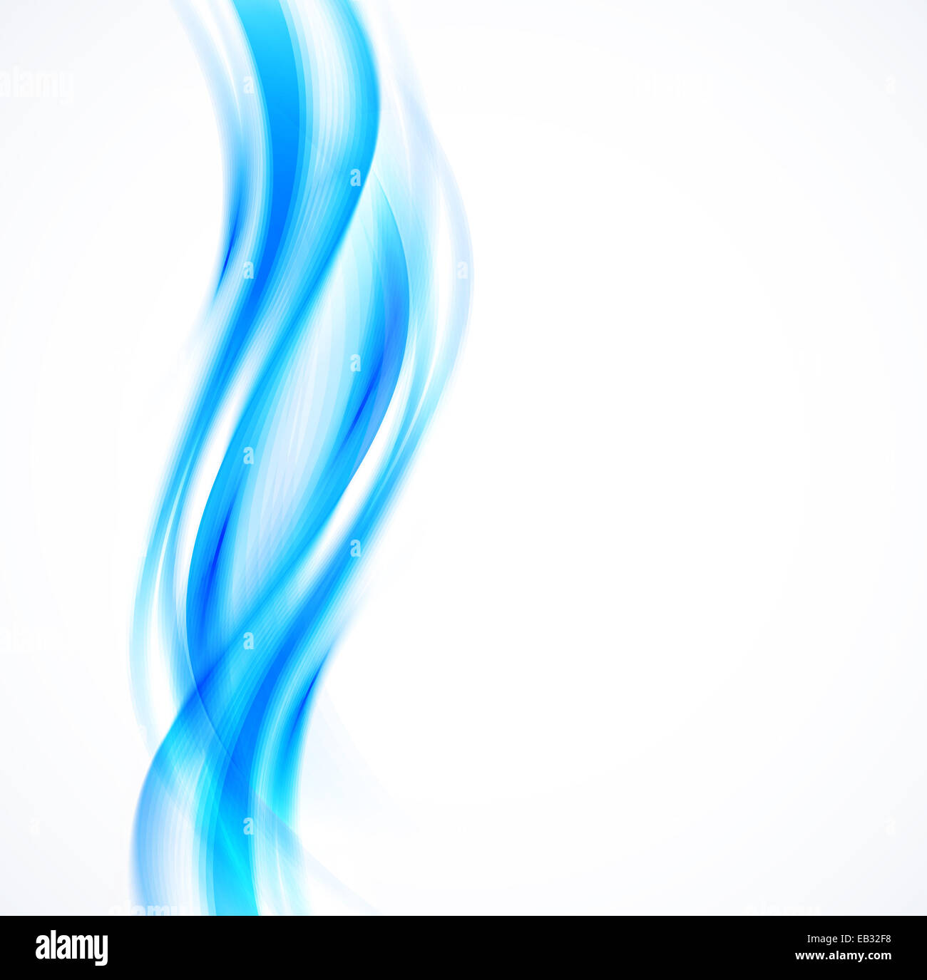 Blue abstract background with soft wavy lines Stock Photo - Alamy