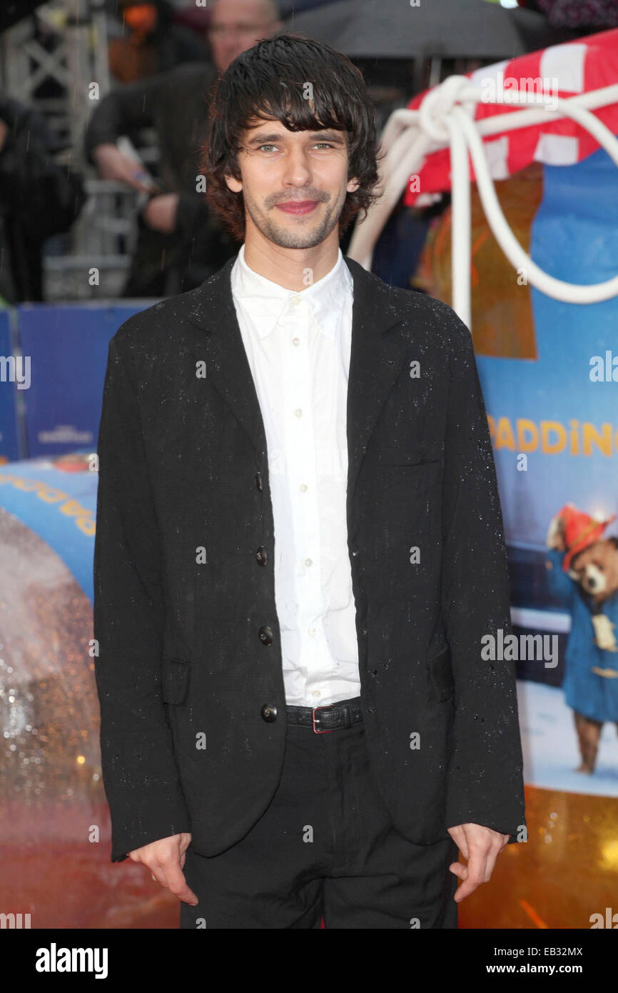 Ben Whishaw arriving for the Paddington film premiere, at Odeon ...