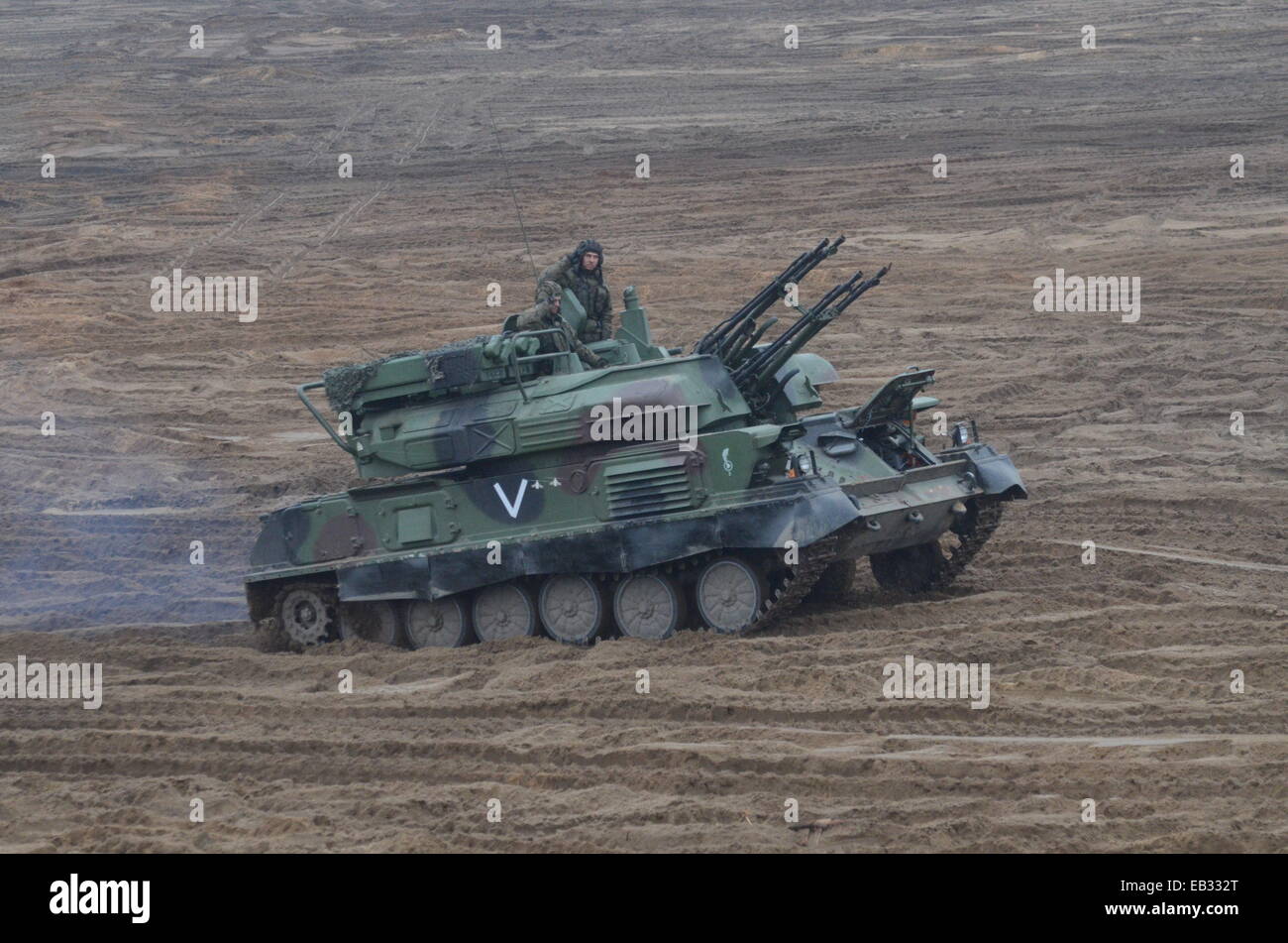 The ZSU-23-4 "Shilka" is a lightly armored, self-propelled, radar ...