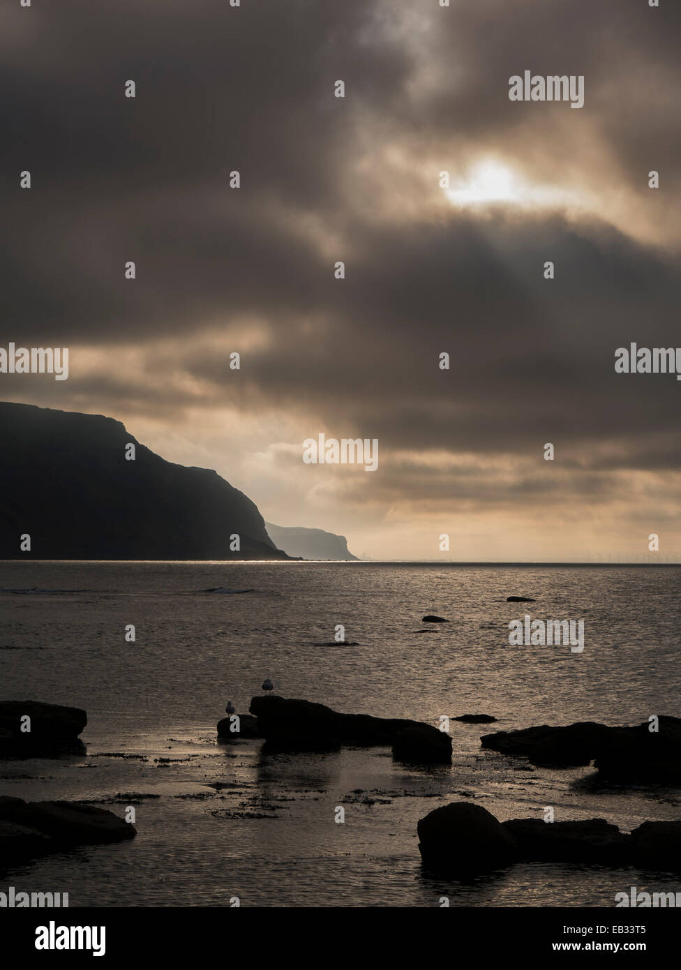 Stormy Sky Boulby Cliffs, North Yorkshire Heritage Coast Stock Photo ...