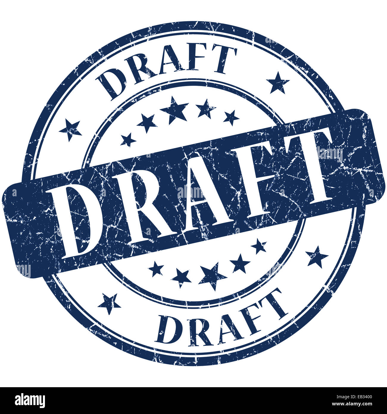 Sample blue grunge round stamp hi-res stock photography and images - Alamy