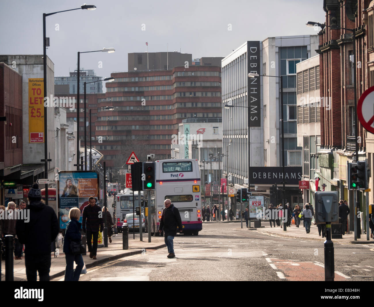 The Moor shopping street, Sheffield, Yorkshire, Britain Stock Photo - Alamy