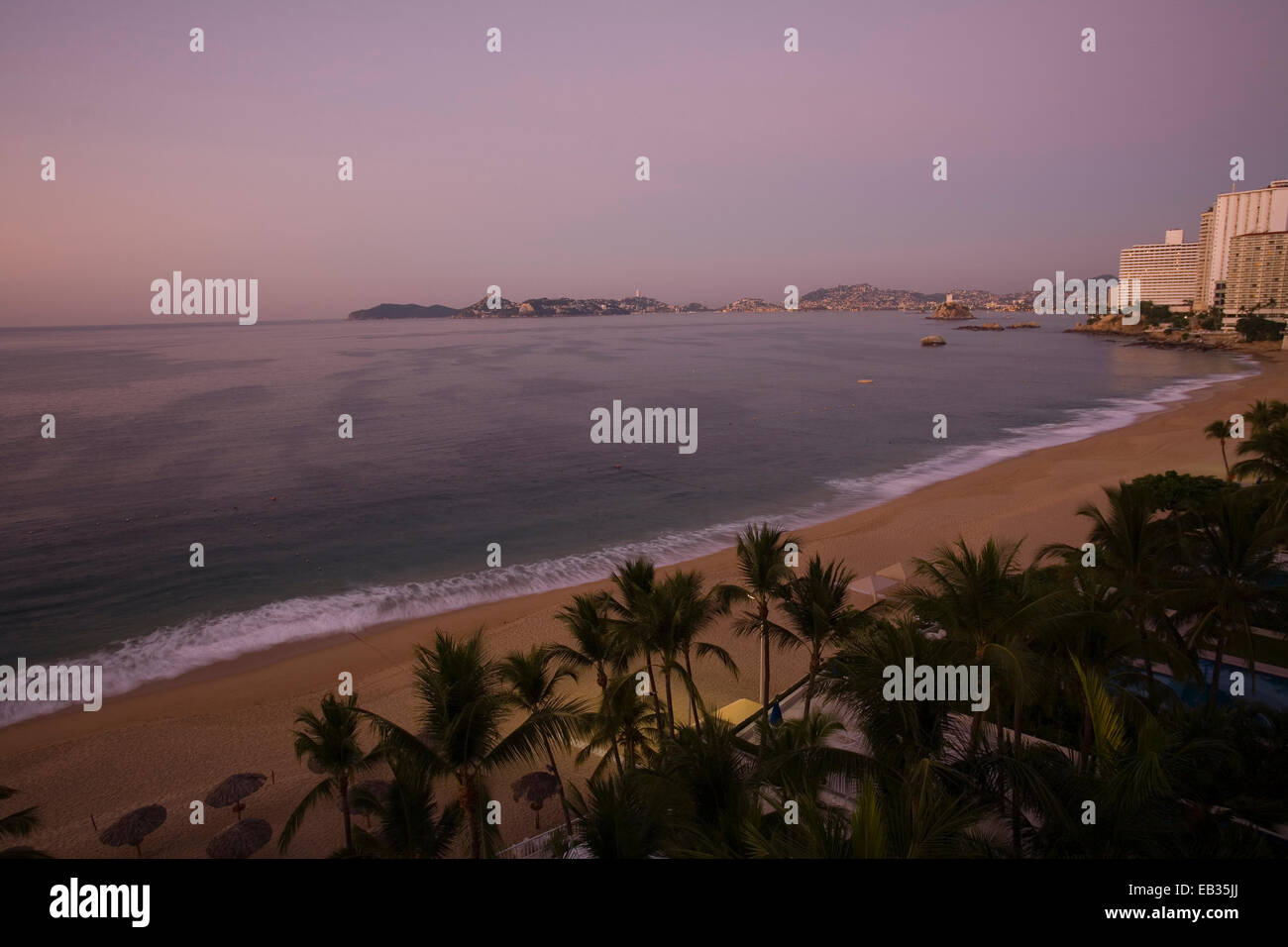 Acapulco Bay at dawn, Acapulco, Guerrero, Mexico Stock Photo - Alamy
