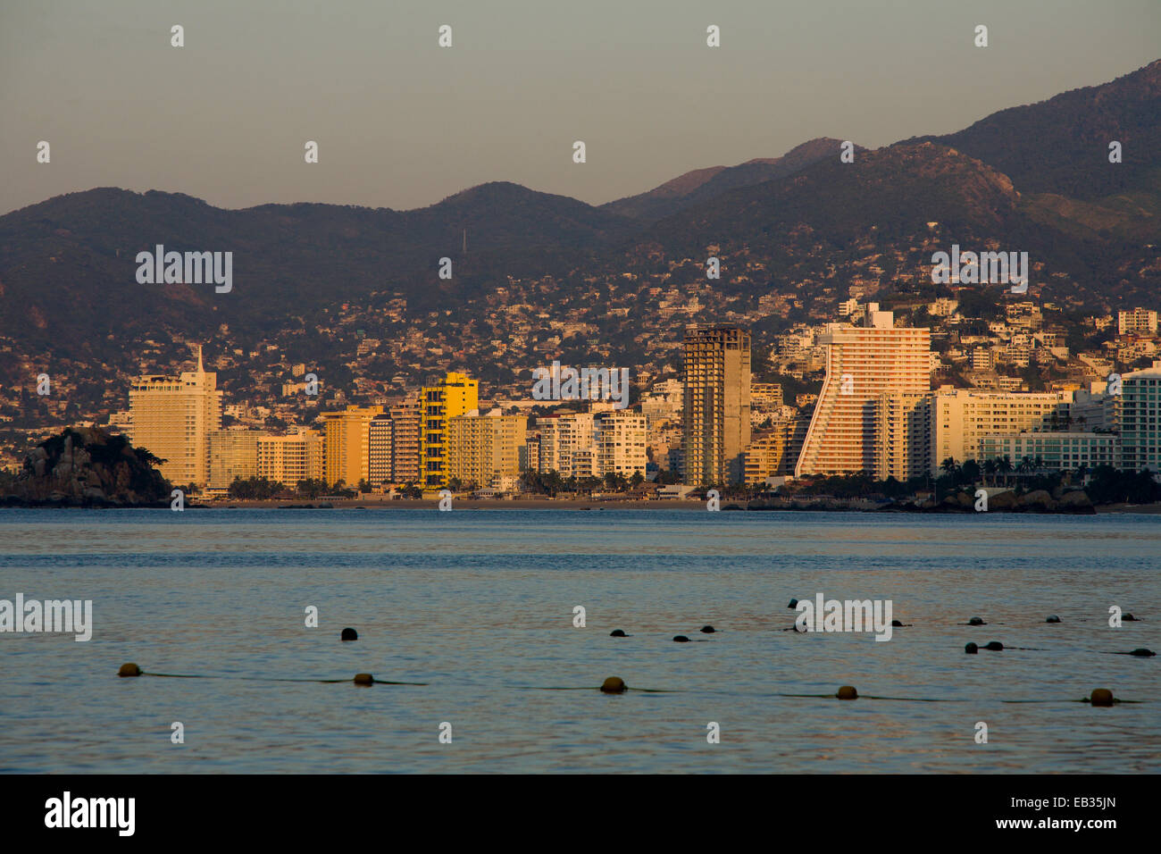 High-rise hotels in Acapulco Bay, Acapulco, Guerrero, Mexico Stock ...